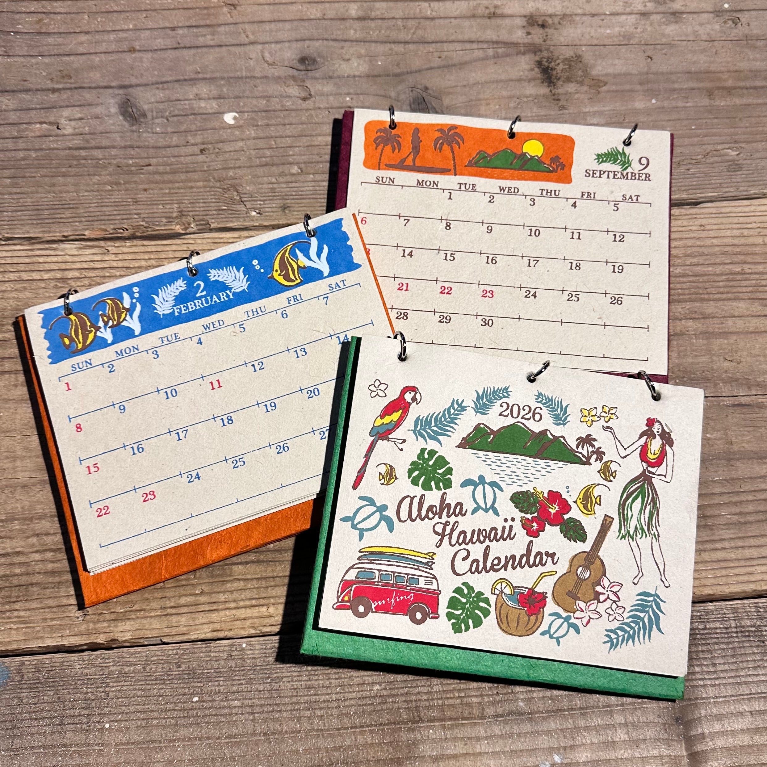 2026 Aloha Hawaii Desk Calendar – シー・コンテナ